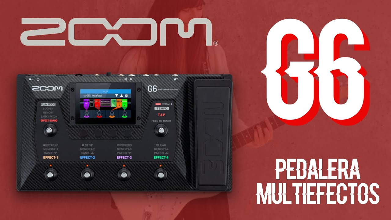 CONOCE LAS MULTIFUNCIONES DEL ZOOM G6 V1: ¡UNA PEDALERA QUE DEBES TENER ...