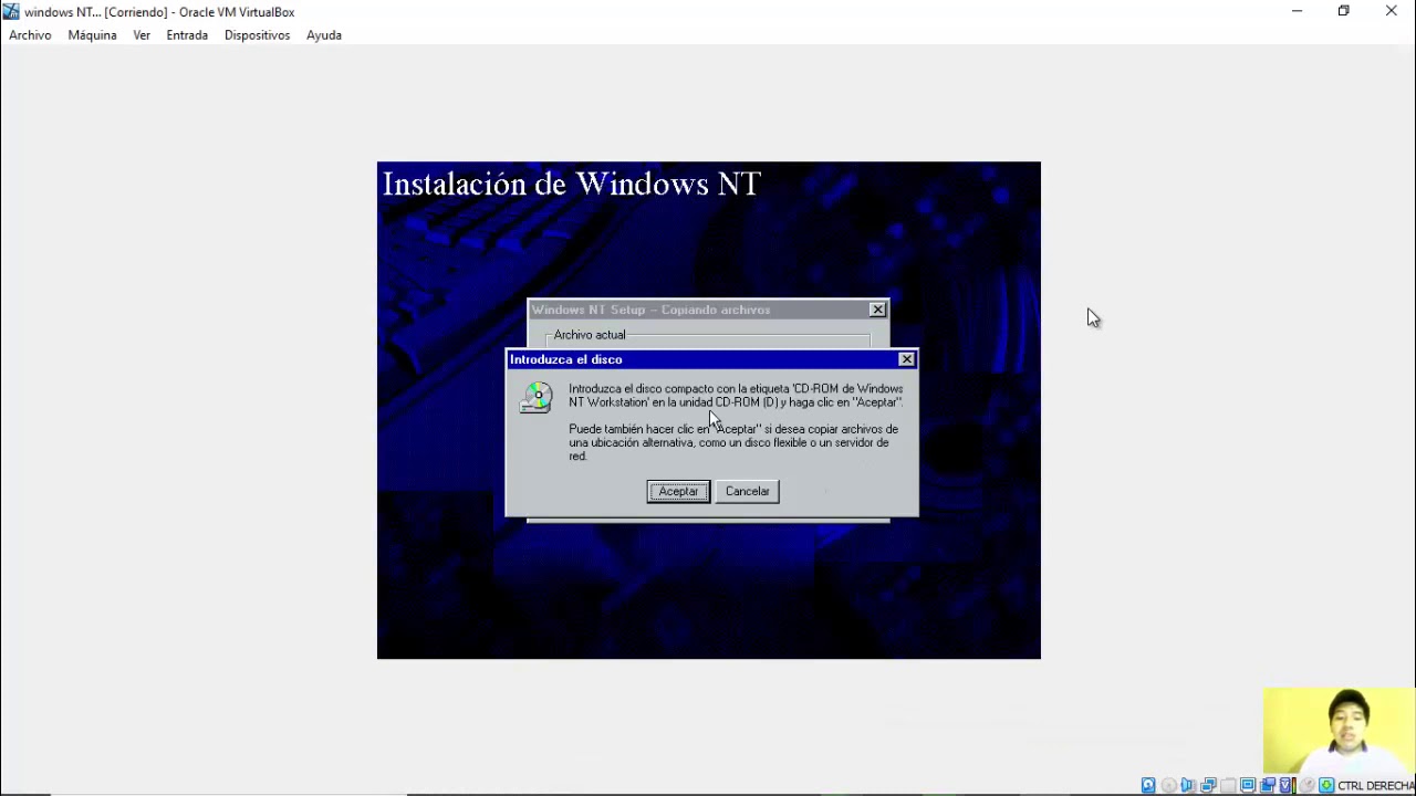 instalar windows NT (VirtualBOX) - YouTube