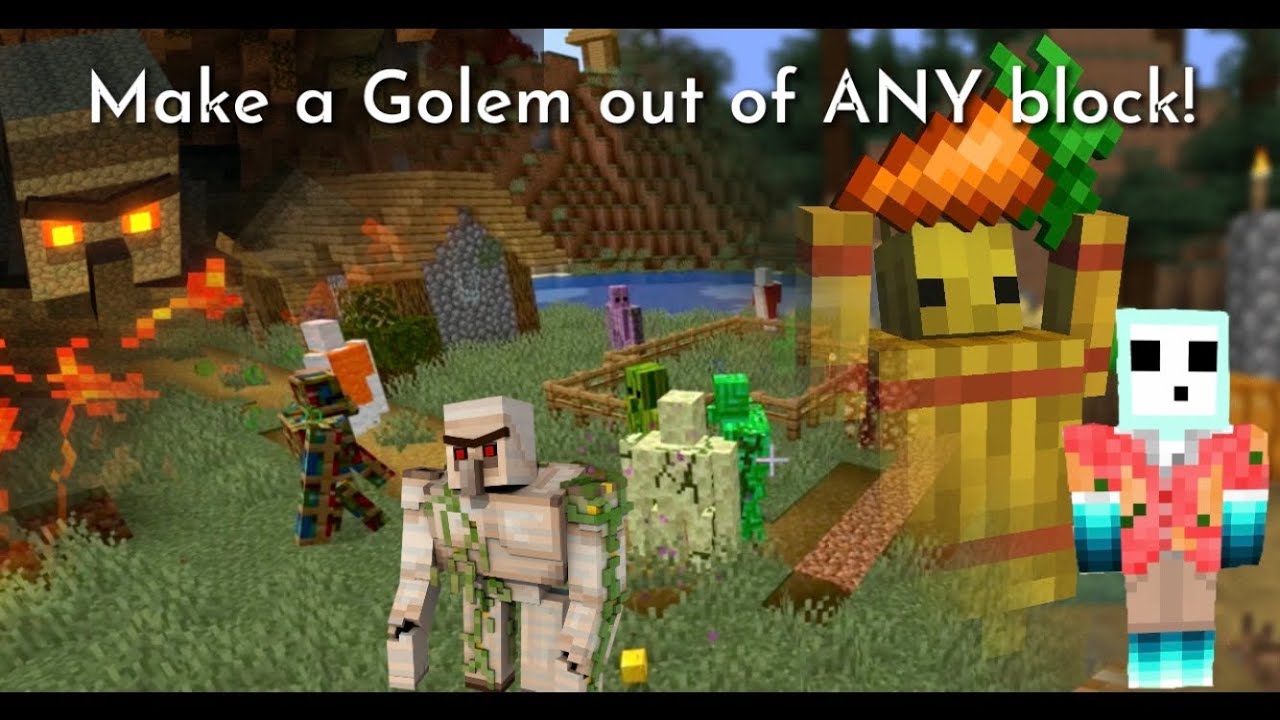 Making a Golem out of every Block in the Game! |Minecraft Mod Showcase ...