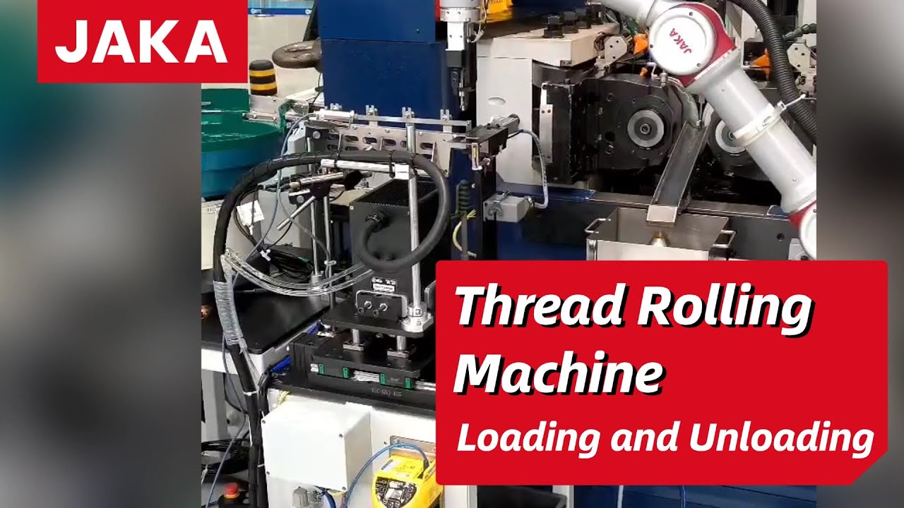 Thread Rolling Machine - Loading and Unloading - YouTube