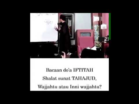 BACAAN DO'A IFTITAH, WAJJAHTU ATAU INNI WAJJAHTU? - YouTube