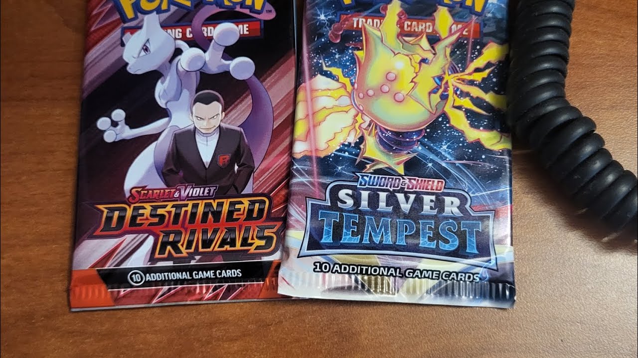 Pokemon silver tempest and destined rivals pack opening - YouTube