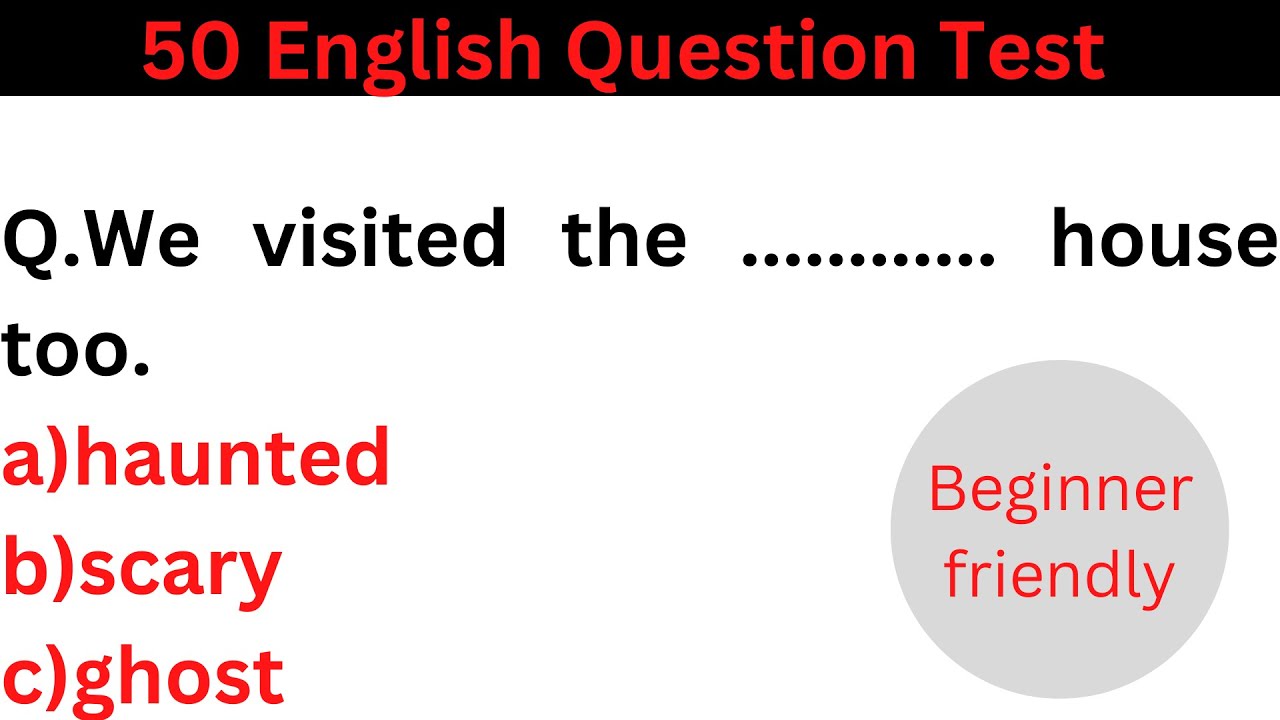 Grammar Quiz| 50 English Grammar Questions - YouTube