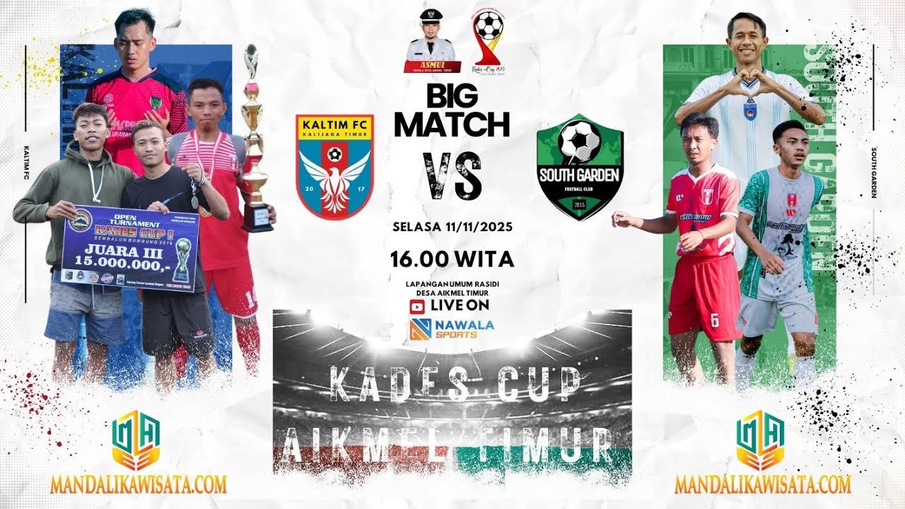 🔴LIVE FASE GUGUR KADES AIKMEL TIMUR CUP 2025 - KALTIM FC vs SOUTH ...