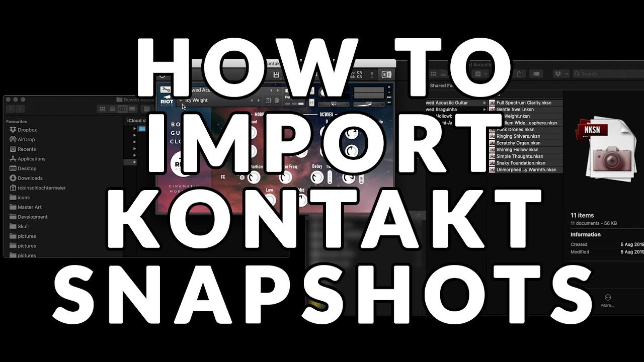 How to Import Kontakt Snapshots - YouTube