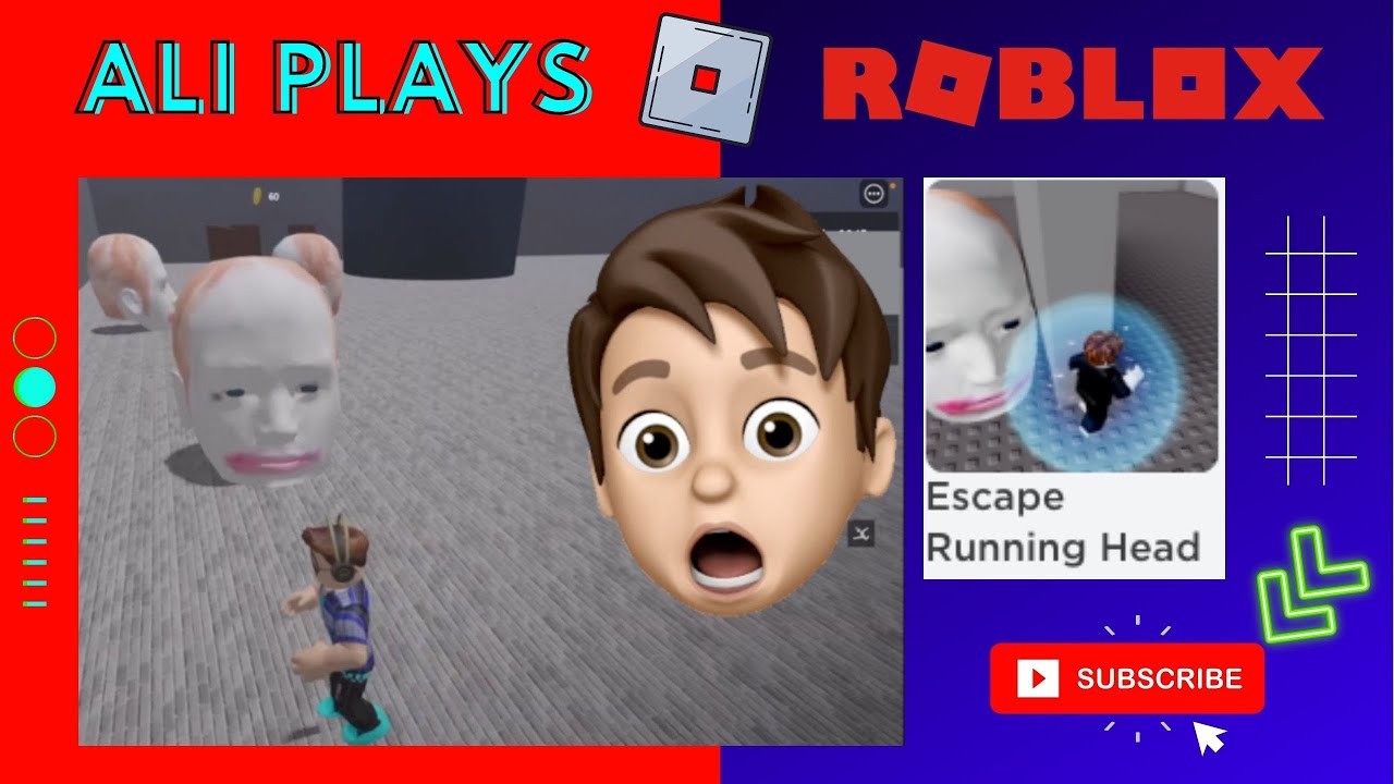 Escape Running Head - part 1 | Ali Plays Roblox علي يلعب روبلوكس - YouTube