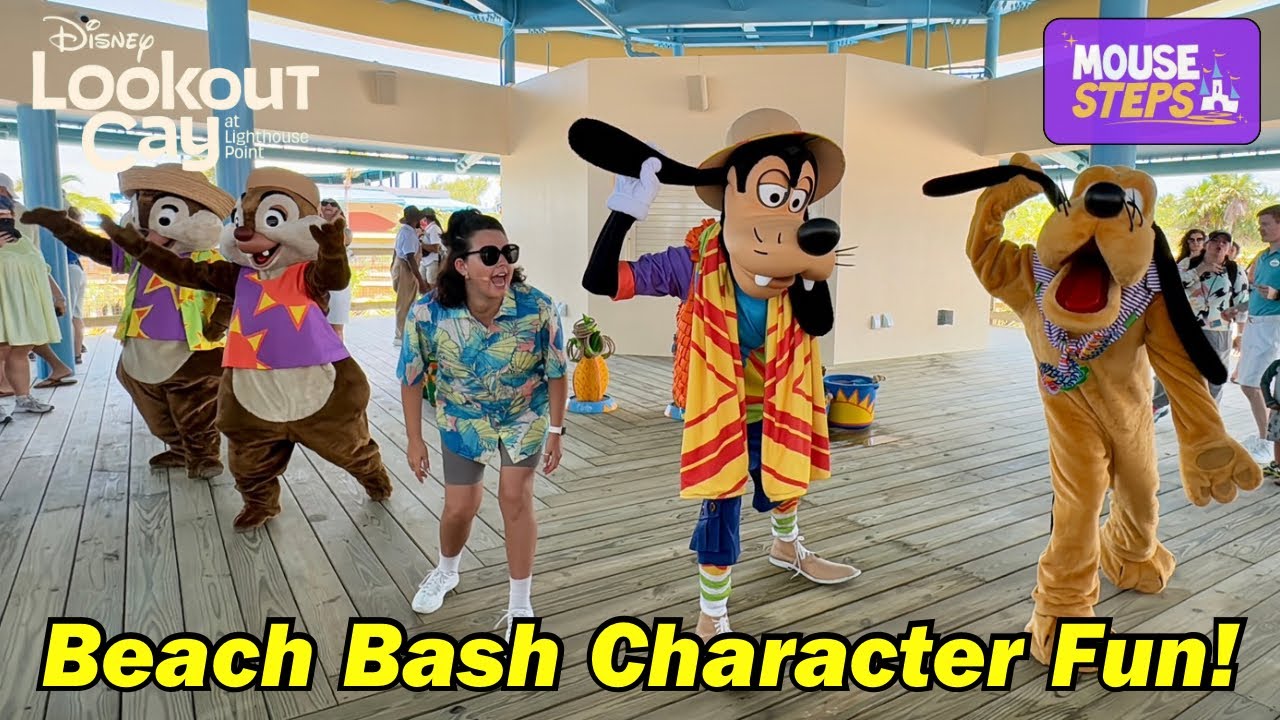 Disney Fun in the Sun Beach Bash at Disney Lookout Cay at lighthouse ...