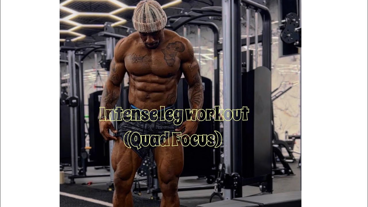 Intense leg workout - Day 2 (quad focused) - YouTube