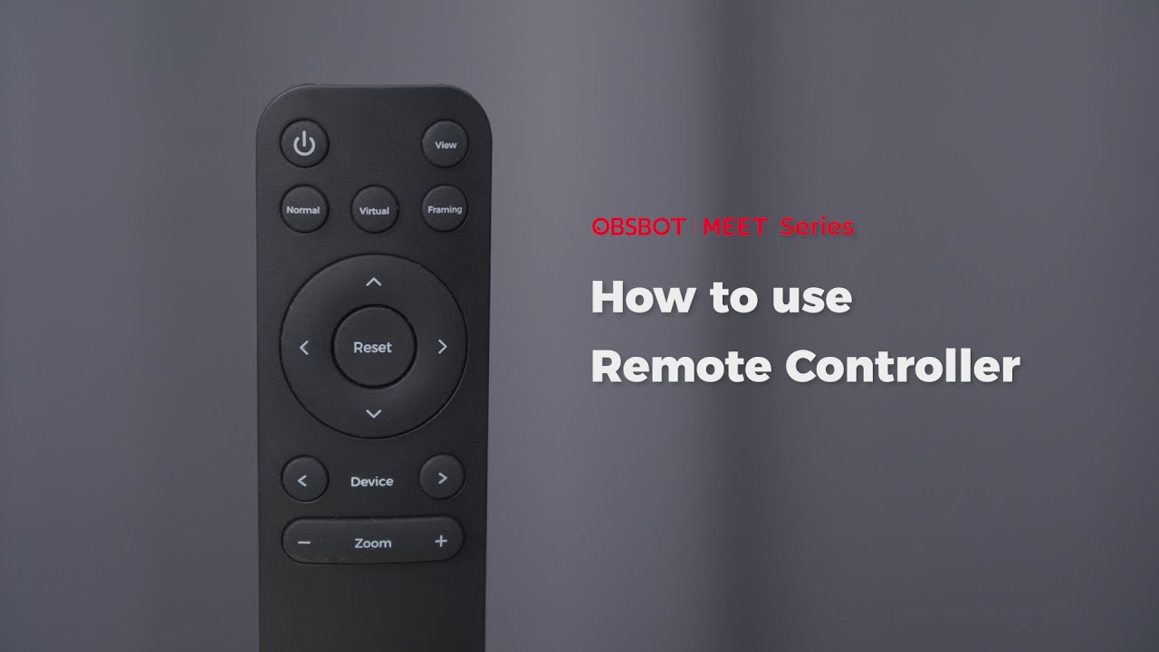 OBSBOT Meet Series丨How to use Remote Controller - YouTube