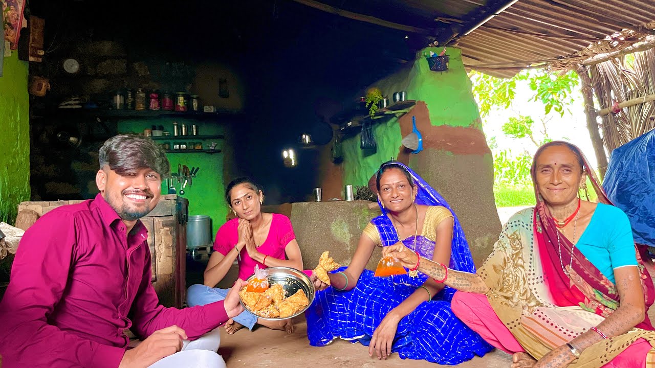 Smocha ની party કરી બધા એ 🥰 || Village Vlogs - YouTube