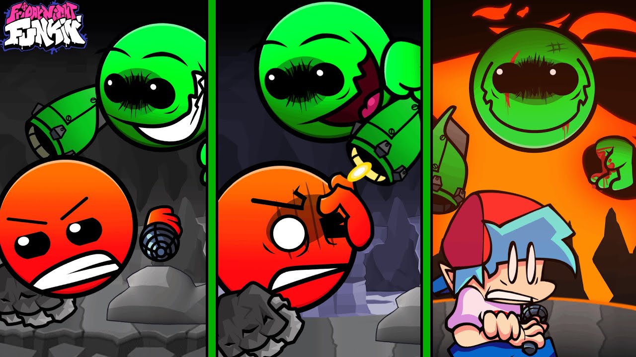 FNF: Harder Vs Normal // ROCKY UPDATE // Geometry Dash 2.2 Mod Friday ...