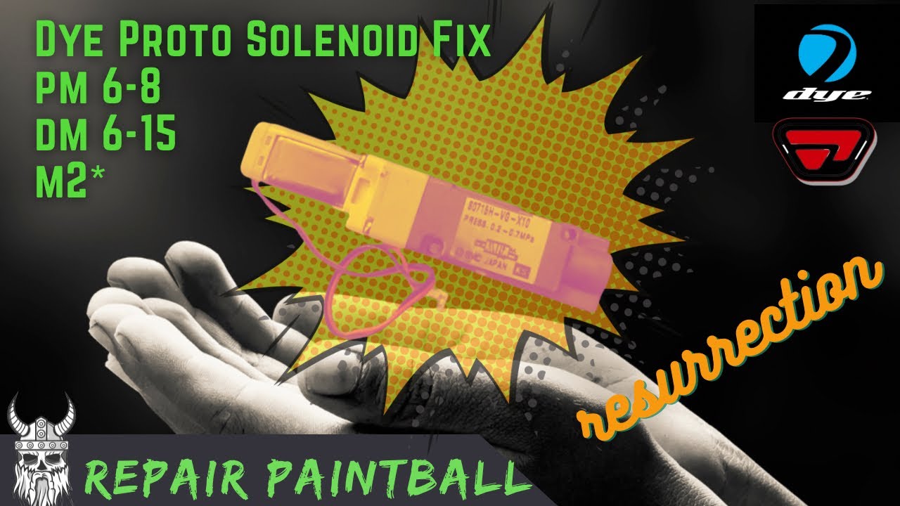 DYE Proto Solenoid Fix Clean & Rebuild - DM 6-15 and PM 6-8 and the M2 ...