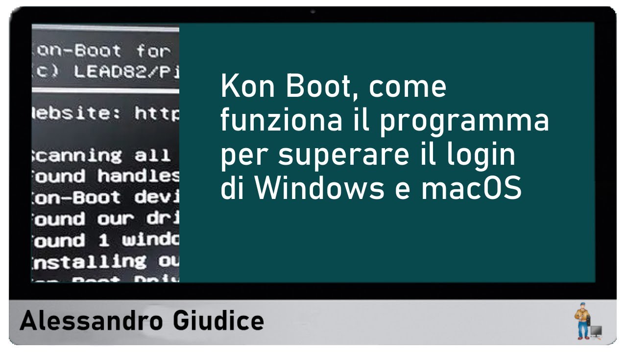 Kon Boot: superare il login di Windows e macOS - YouTube