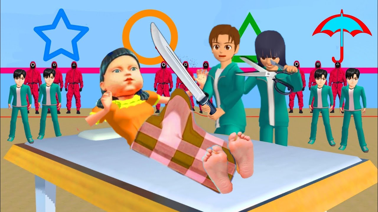 hah! yuta sunat boneka squid game semua pada kaget yuta berani | SAKURA ...