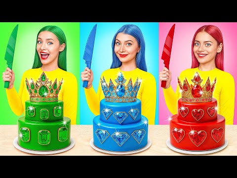 Emerald, Ruby and Diamond Girl Cake Decorating Challenge | Funny Moments by Multi DO Challenge