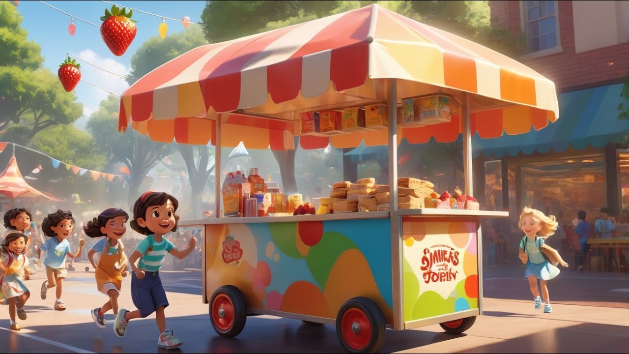 "Snack Time Rhymes for Kids 🎶🍔 | Wheels Roll with Tasty Treats" - YouTube