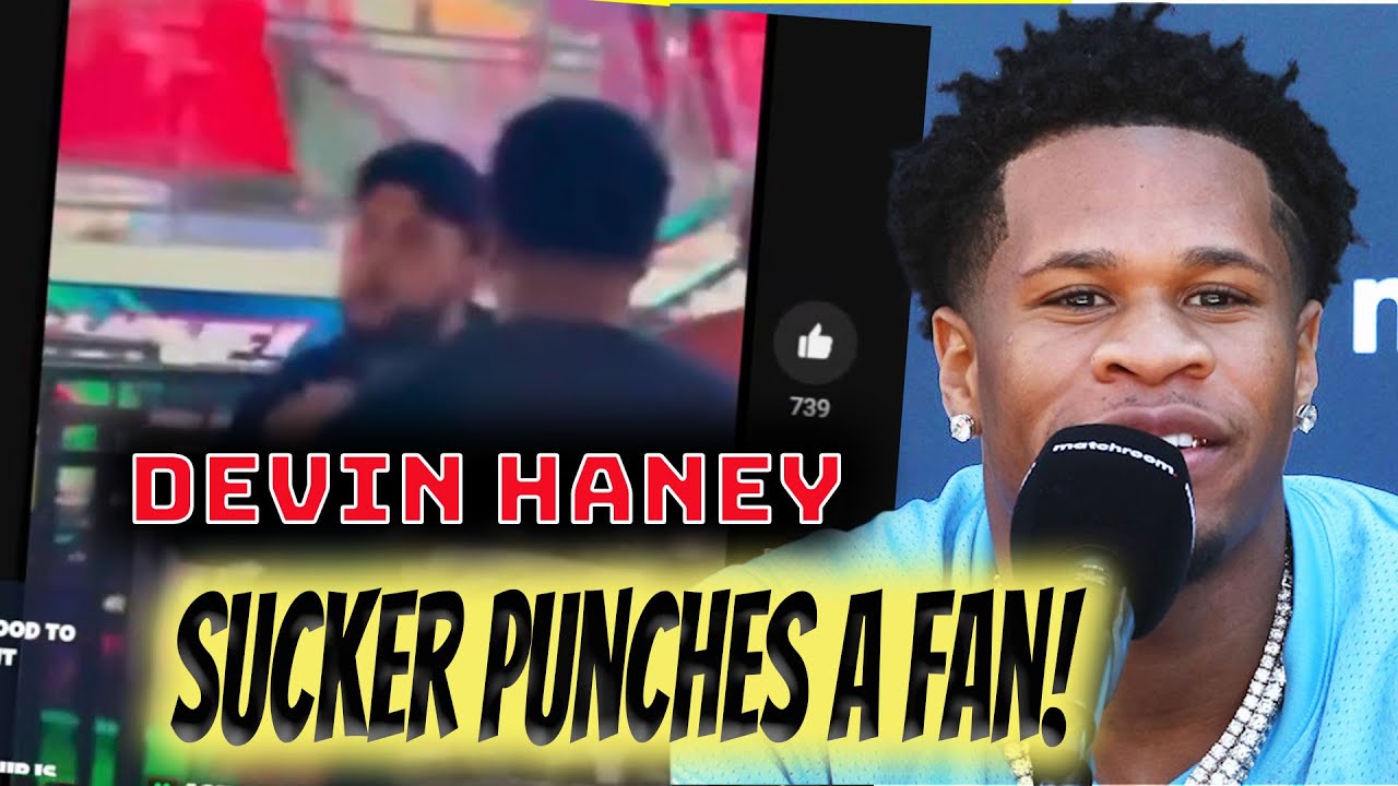 Devin Haney Sneakily Hits Fan, Leading To Intense Fight! - YouTube