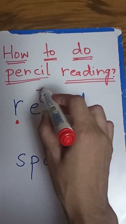 How to do pencil reading? # #spelling #englishphonics #phonicsfun # ...