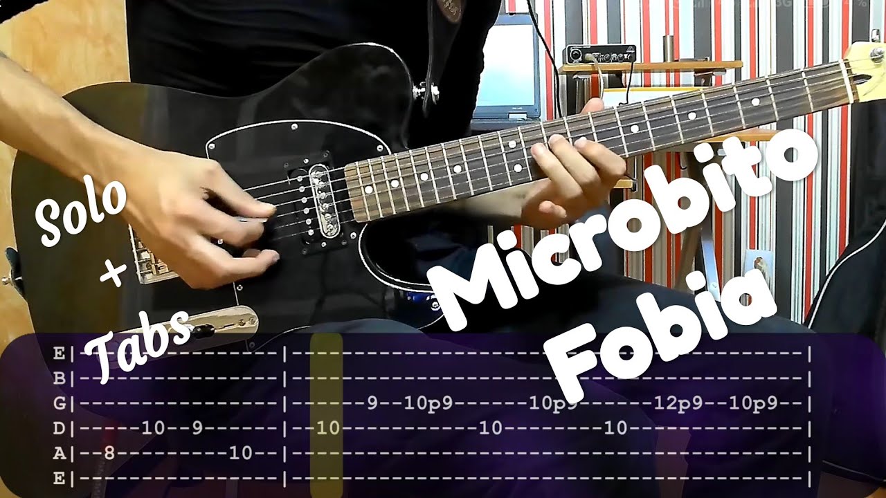 Como Tocar El Solo De Microbito De Fobia Con Tabs + PDF - YouTube
