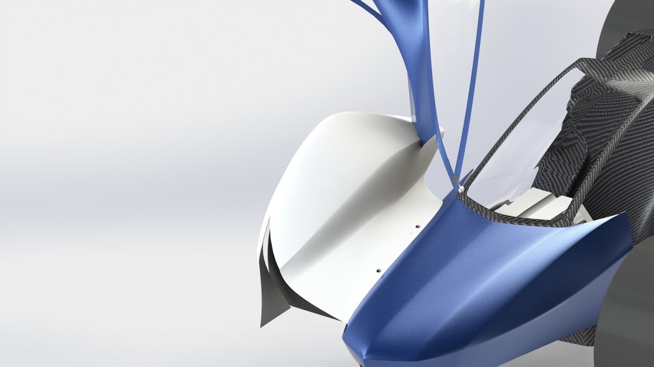 How to make solid car body pannels from surfaces in solidworks | SVA ...