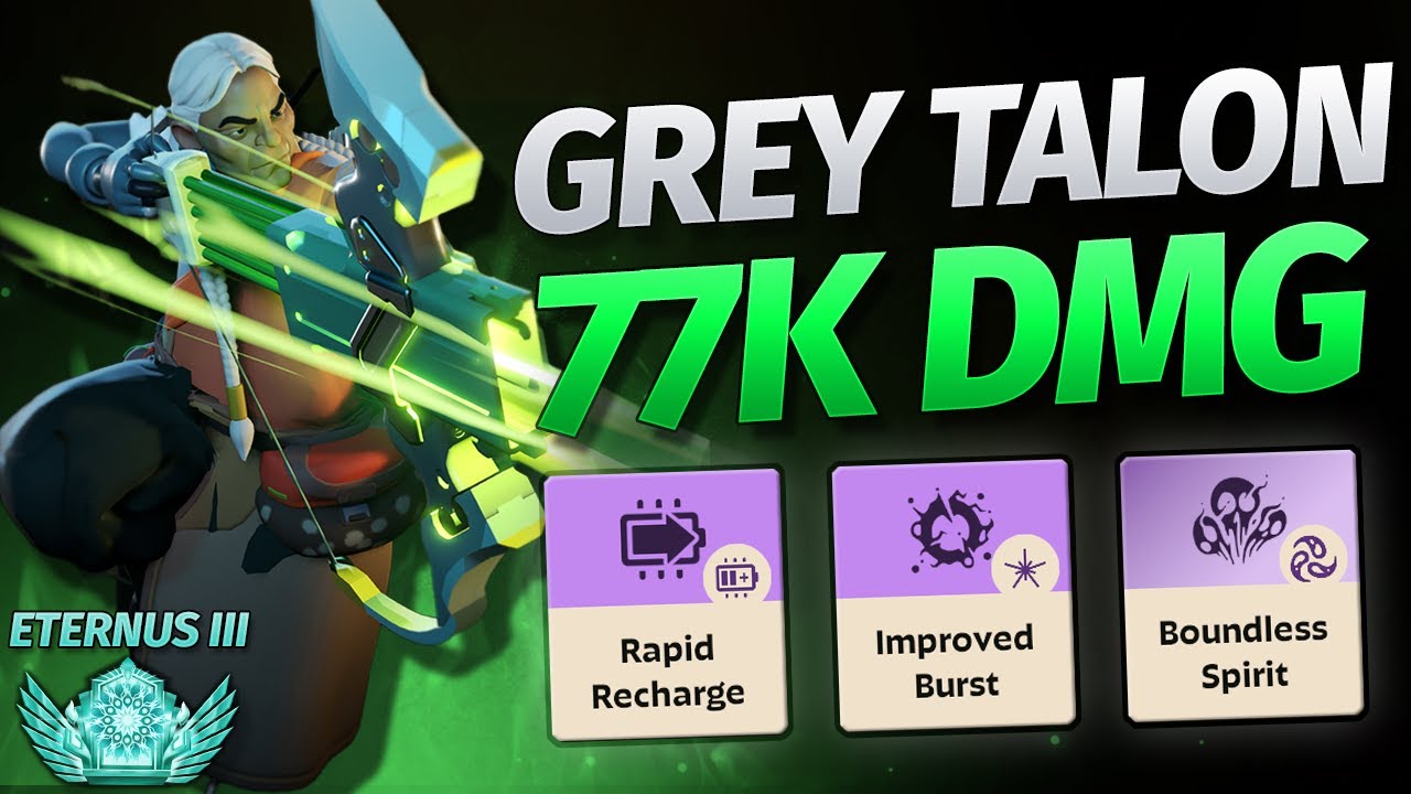 Grey Talon: SPIRIT DAMAGE Build, Eternus Ranked Deadlock Replay - YouTube