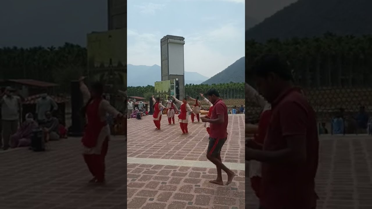 Isha Girl Students dance in front of Adiyogi statue - YouTube
