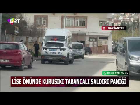 Lise önünde kurusıkı tabancalı saldırı paniği