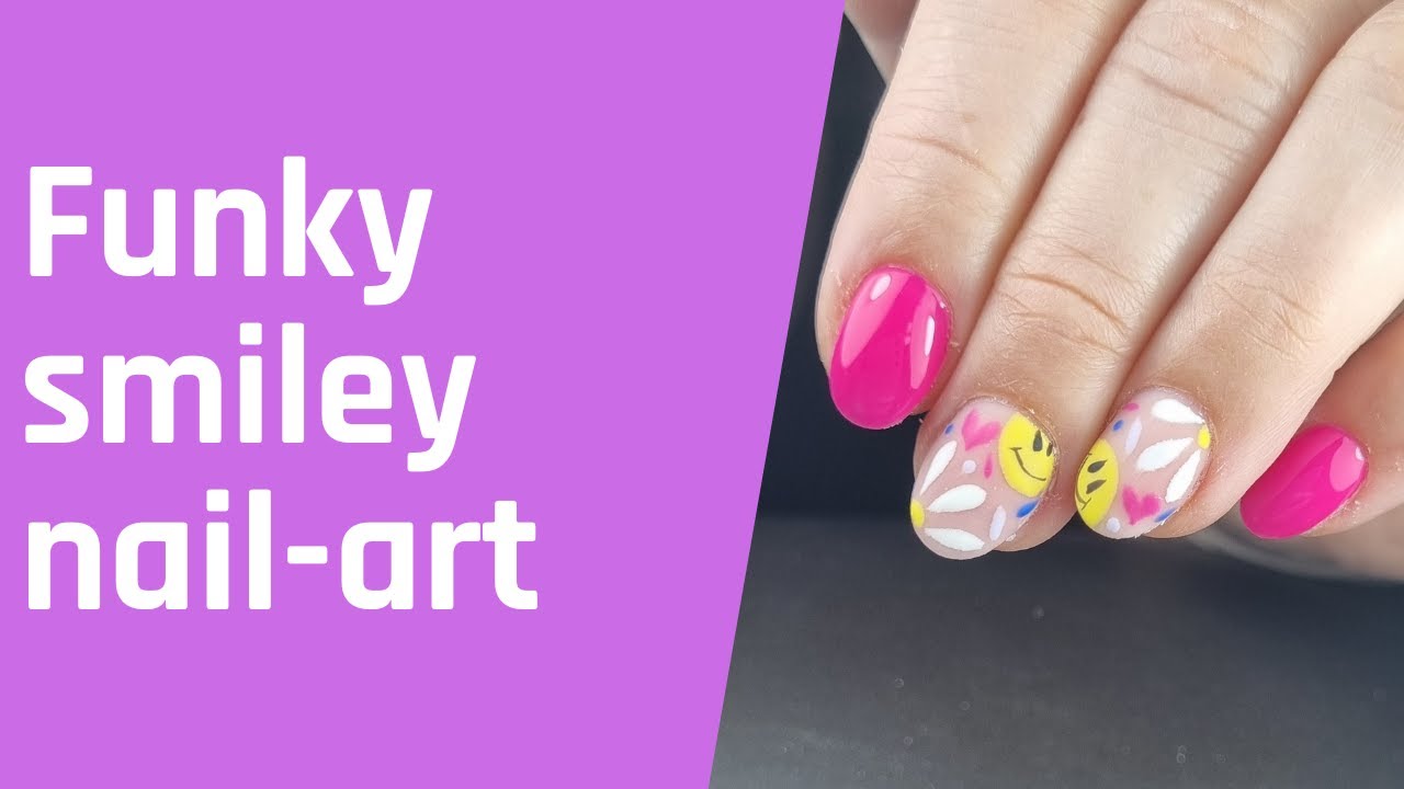 Funky nail-art met smileys - YouTube