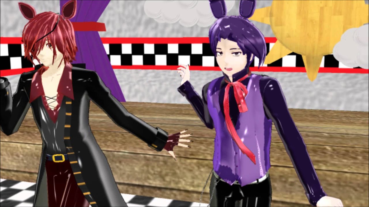 MMD x FNAF - When Bonnie and Foxy are bored - YouTube