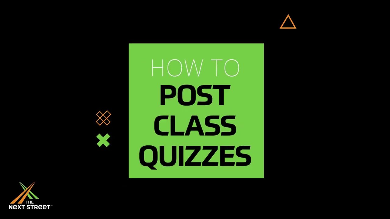 How to Complete the Post Class Quiz - YouTube