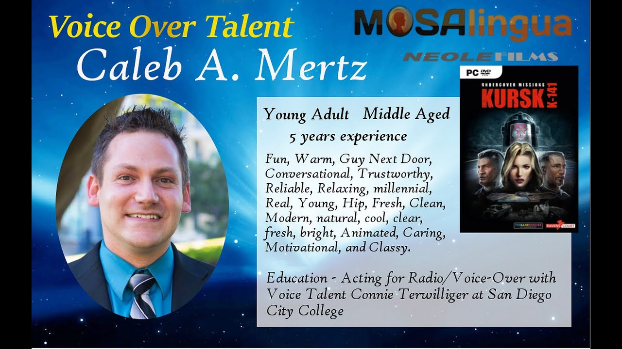 Caleb Mertz Voice Over Artist - YouTube