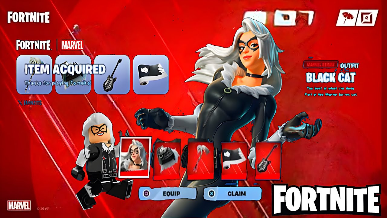 Como pegar de graça Gata Negra ! Fortnite 2024 fortnite trocação - YouTube