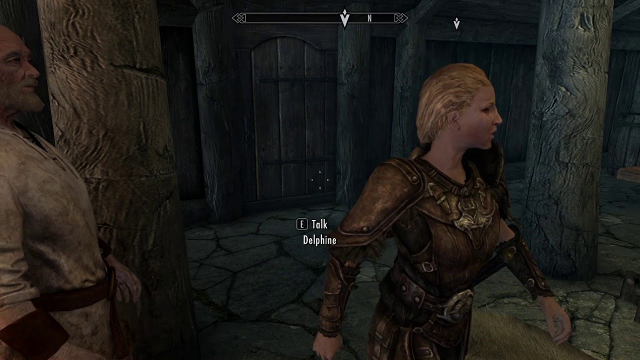 Skyrim - taking Esbern to Delphine - YouTube