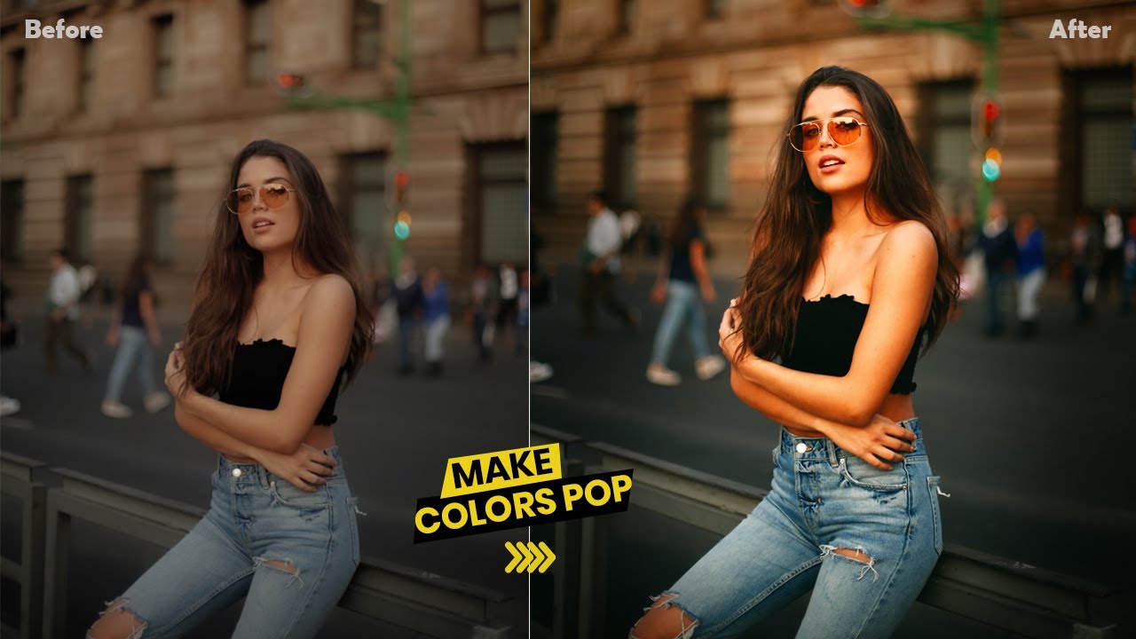 Color Grade Trick To Make Your Photo " POP " in Photoshop - YouTube