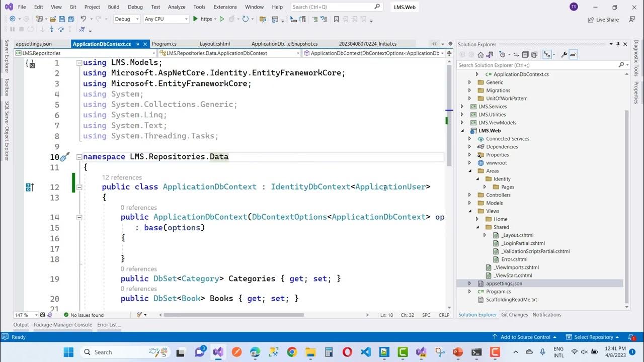 Fix Cannot Create A Dbset For Ápplicationuser Because This Is Not Included In The Model Asp
