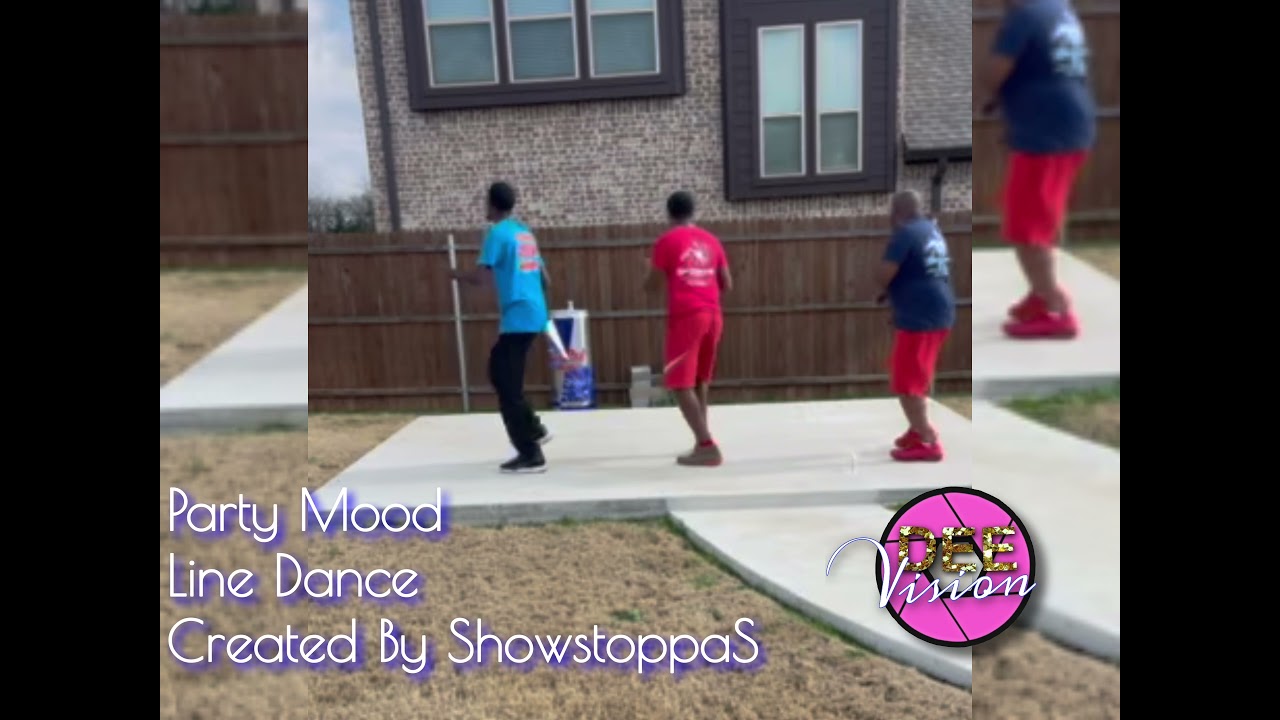Party mood Line Dance Created by ShowstoppaS - YouTube