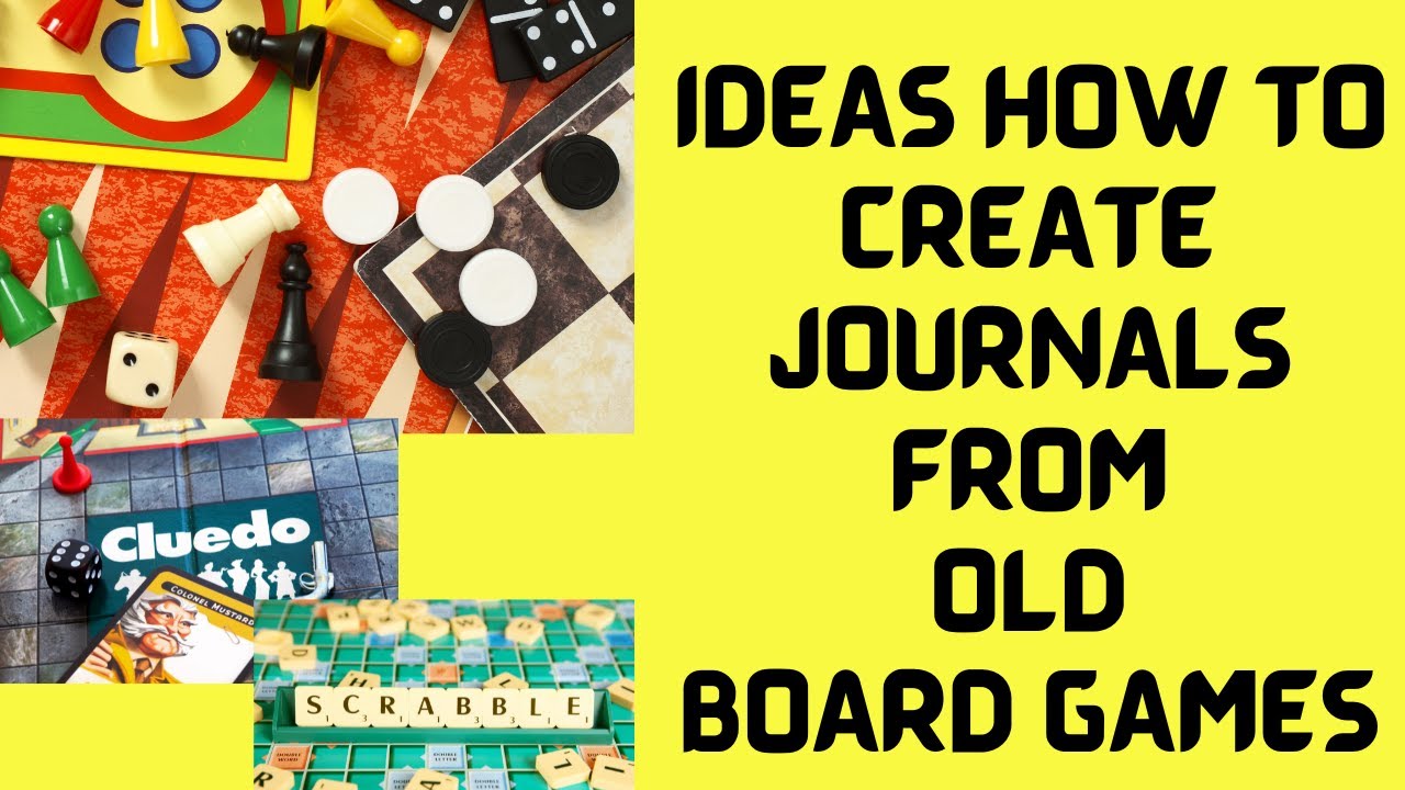 IDEAS HOW TO CREATE JOURNALS FROM OLD BOARD GAMES - YouTube