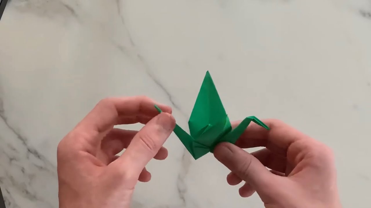 Origami crane (Tutorial) - YouTube