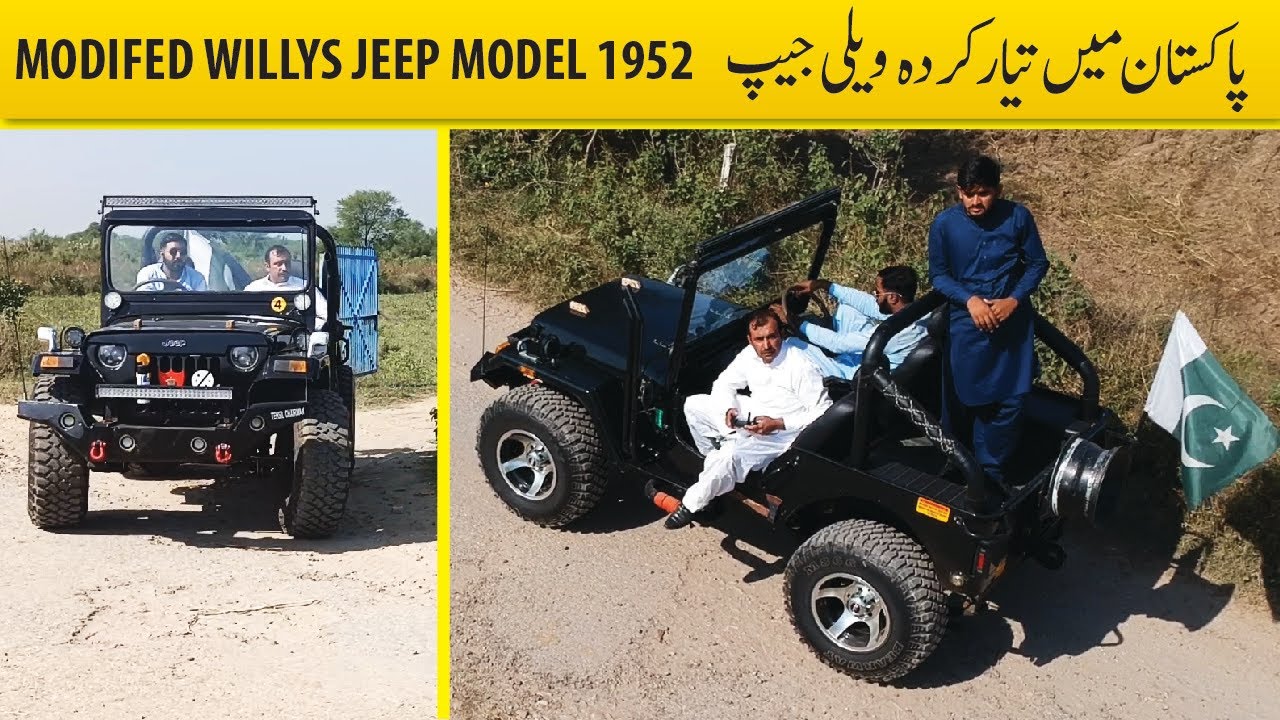 Modified Jeeps in Pakistan | Willy's m38 model 1952 4x4 jeep - YouTube
