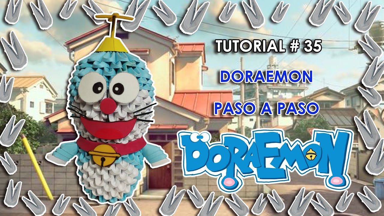 3d Origami Doraemon Tutorial