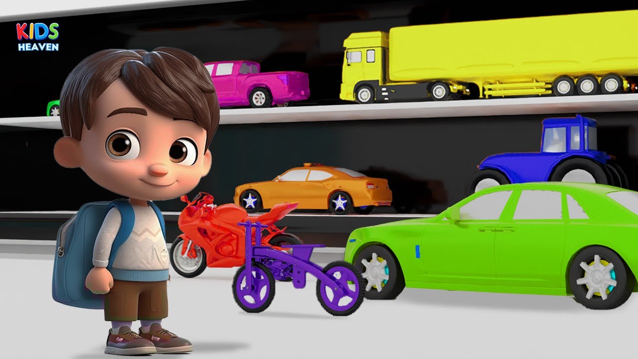 Colors For Children To Learn With Toy Vehicles - Colors With Street ...