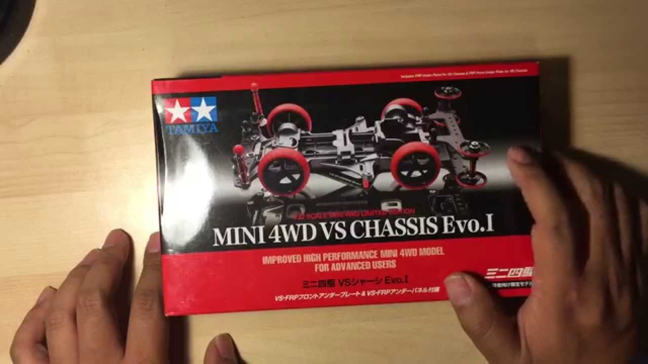 Tamiya Mini4wd VS Chassis Evo 1 #94734 開箱報告 - YouTube