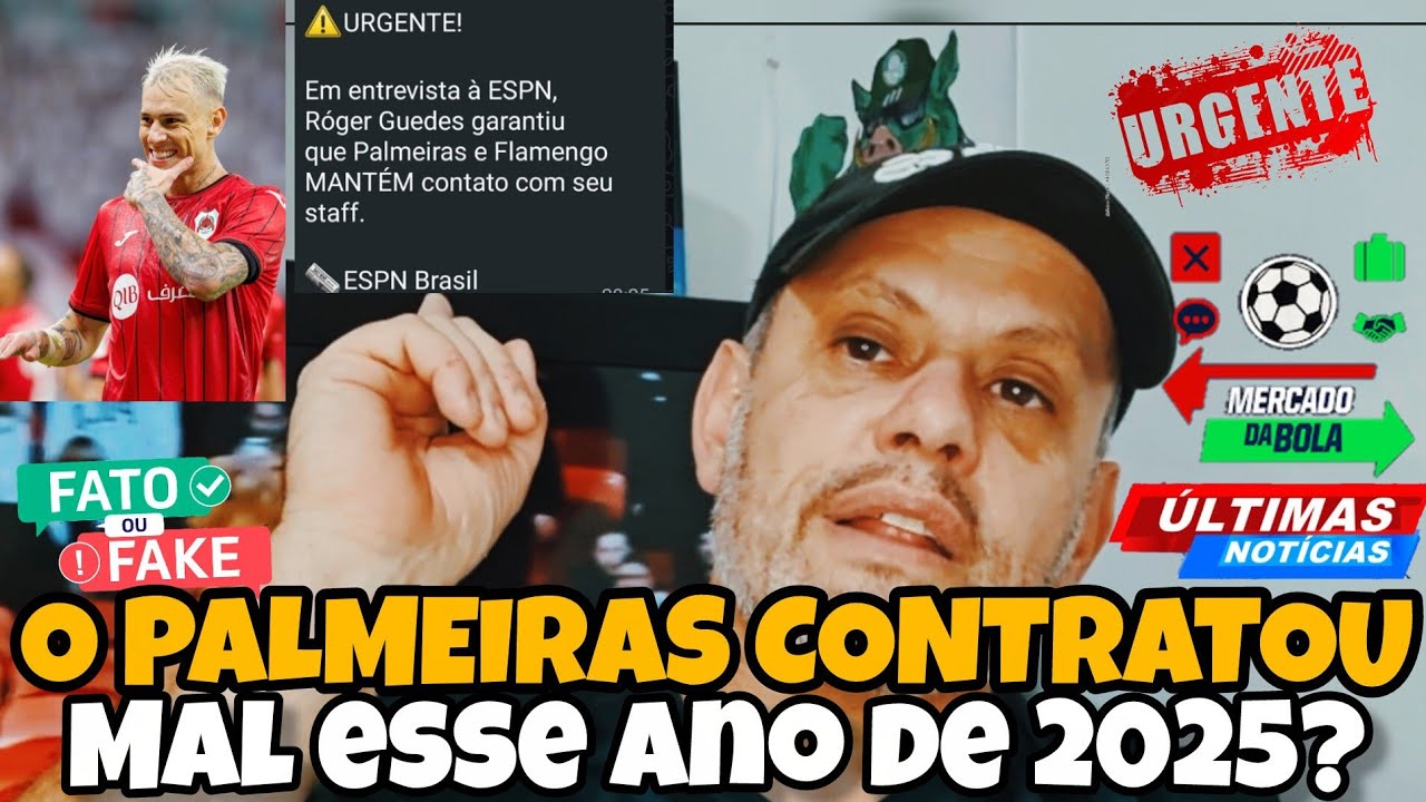 ⚠️VEJA! ️RUMORES DE ROGER GUEDES NO PALMEIRAS | 🔥PALMEIRAS CONTRATOU ...