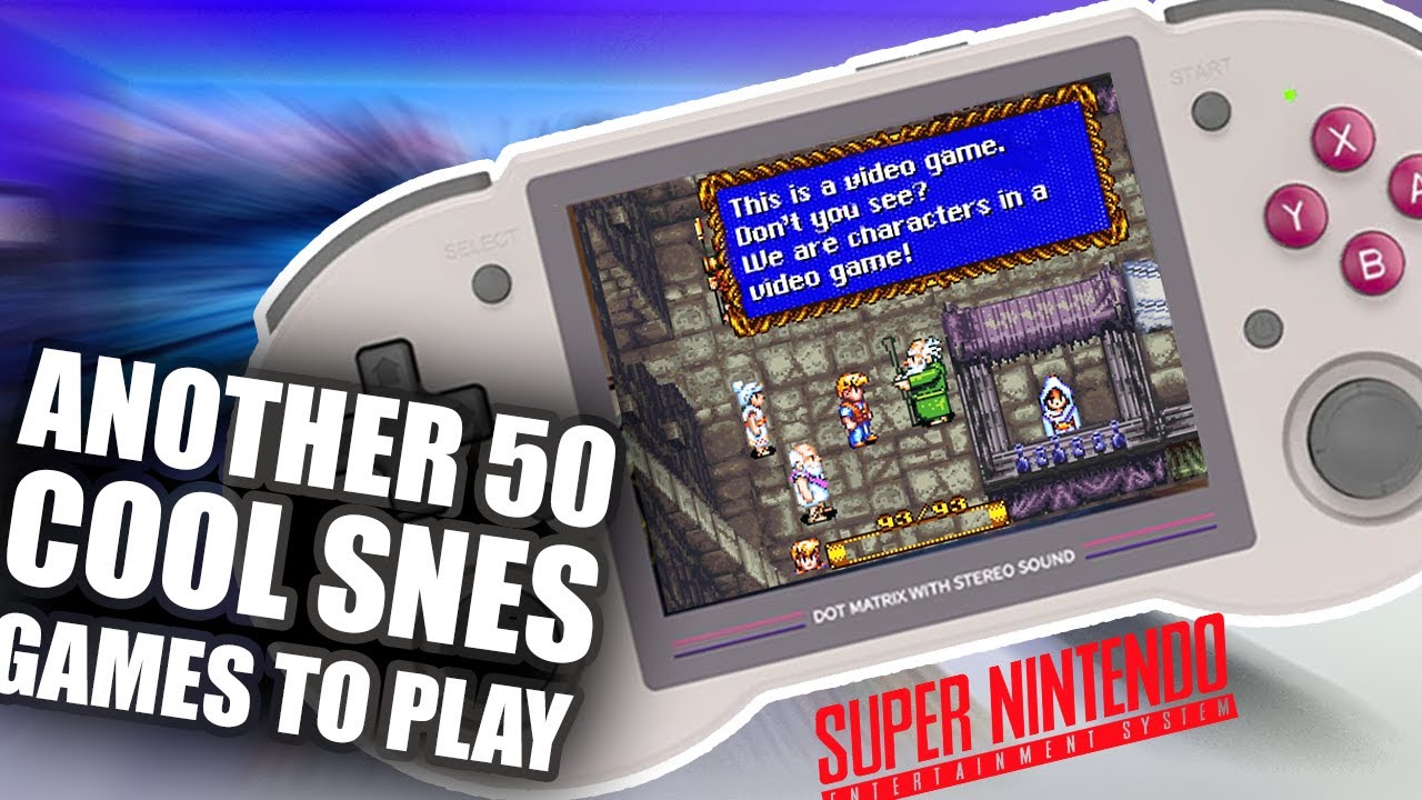 50 SNES Games to play on the SNES Emulator - YouTube