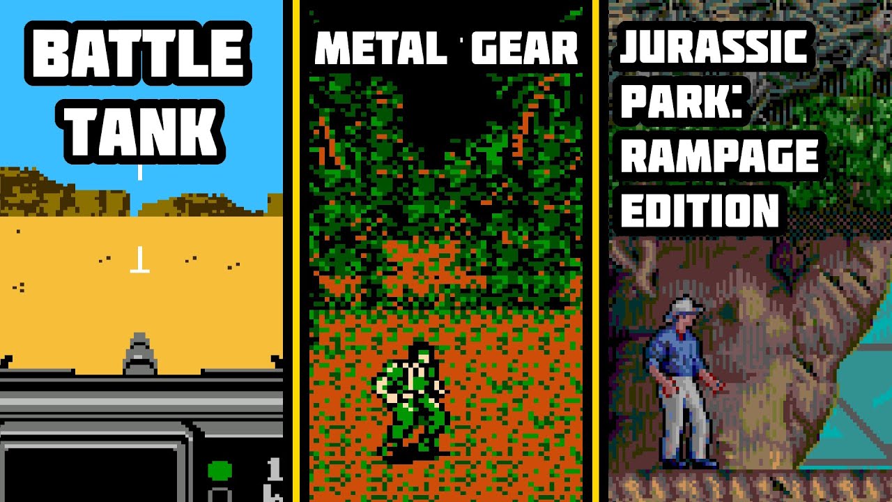 Battle Tank, Metal Gear, Jurassic Park: Rampage Edition - Ретро Стрим ...