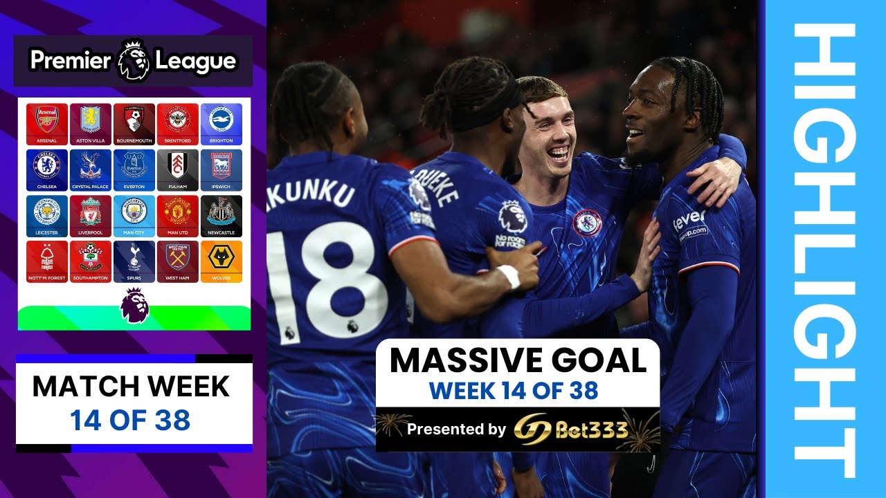EPL Highlights Of MATCHWEEK 14 - PREMIER LEAGUE FIXTURES 2024/25 ...