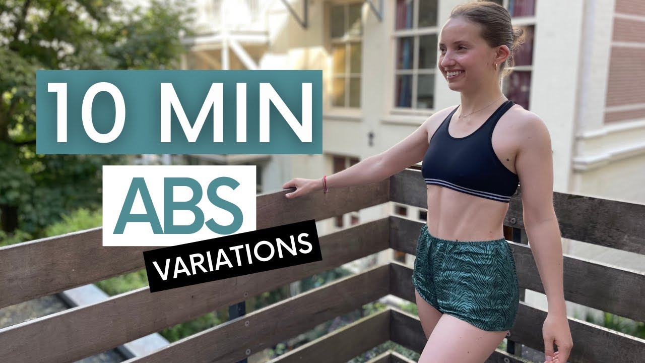 10 MIN ABS WORKOUT // 10 variations of the most popular ab exercises ...