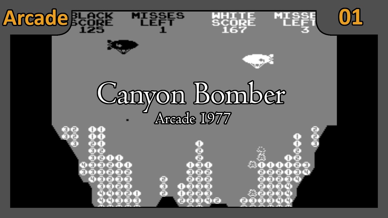 [1977-11] [Arcade] Canyon Bomber - Gameplay - YouTube