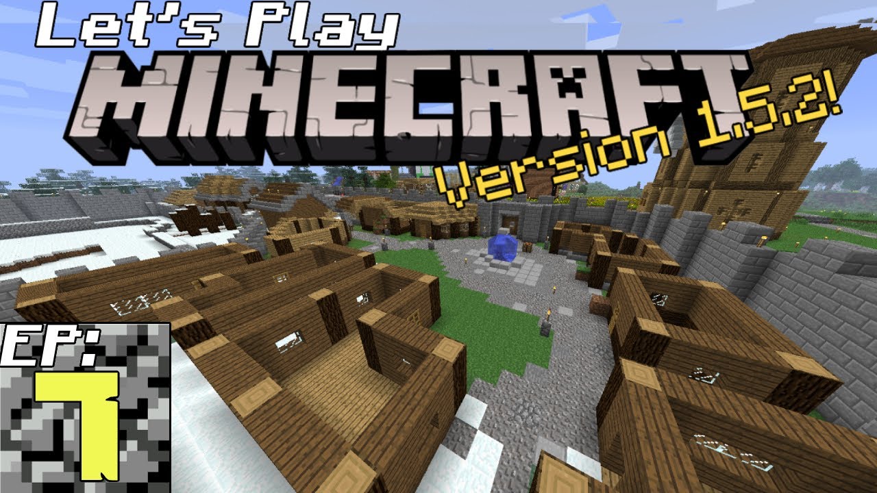Building An Entire Village At The Same Time. Playing An Old Minecraft ...