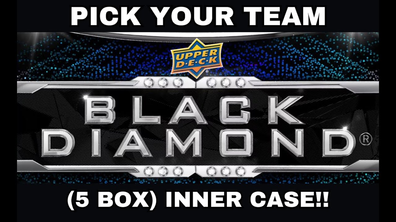 Break #8020 FULL INNER CASE 5 BOX 2023 24 UPPER DECK BLACK DIAMOND PYT ...